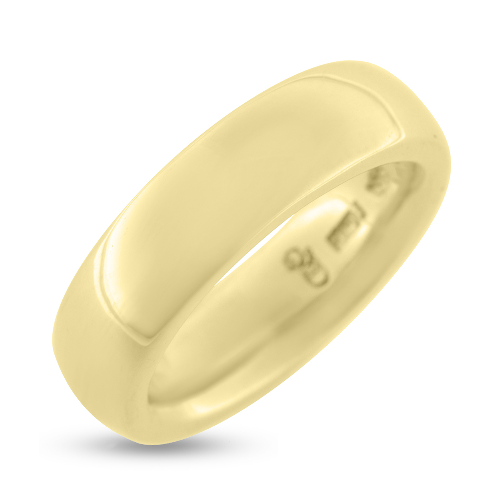 Ring oval profil, bred. 7,1 mm. tk. 3,3 mm. ( str. -59) 8 kt. | Pind J ...